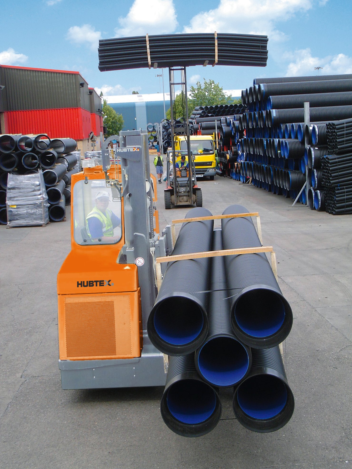 Transport of building materials and prefabricated elements | HUBTEX