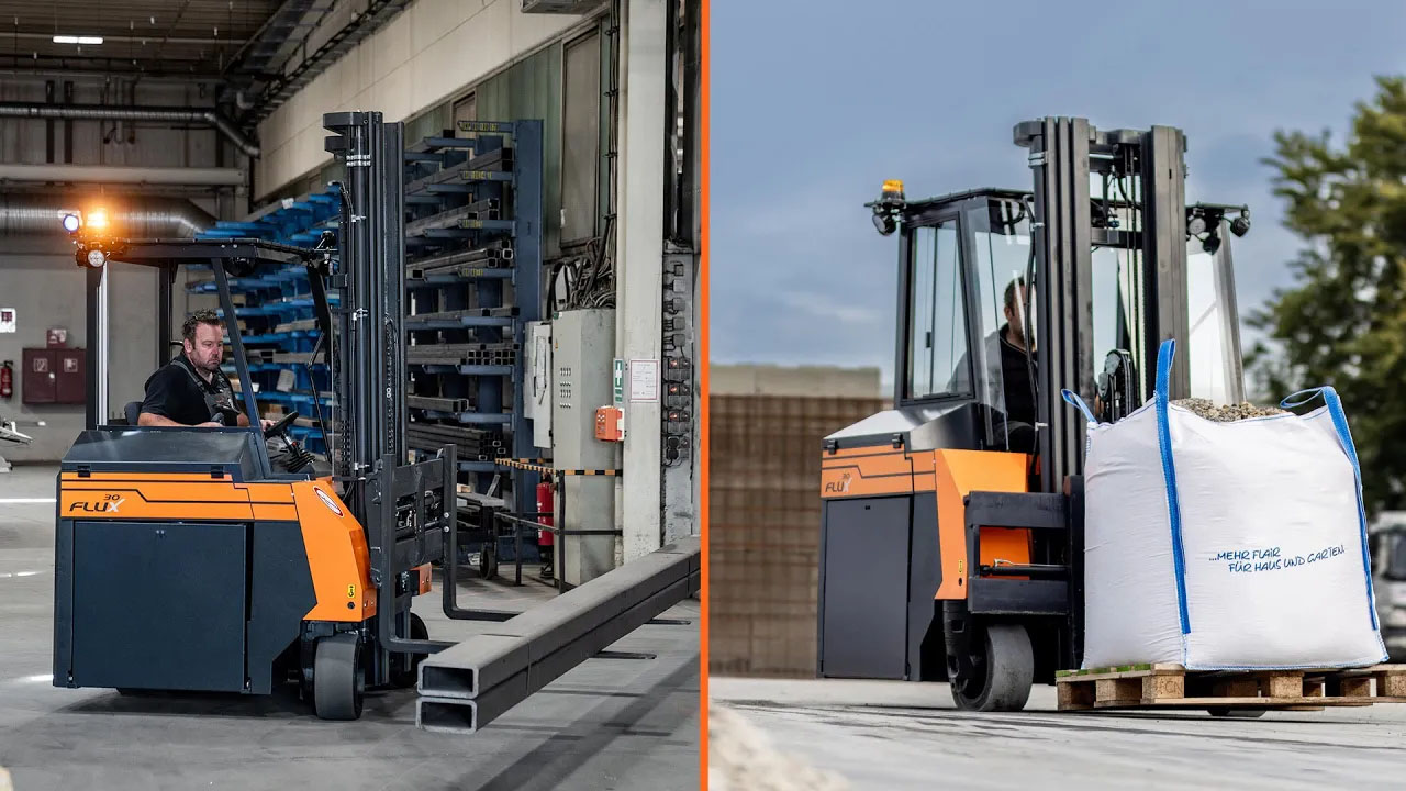 FluX 45 electric multidirectional counterbalance forklift: the 2-in-1 ...